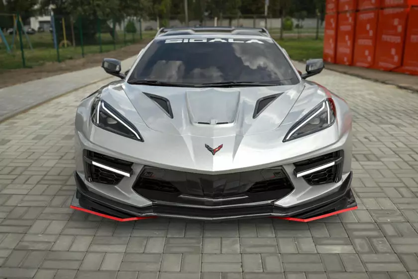 ใหม่ ชุดลำตัวกว้าง โฉมใหม่ Corvette C8 Stingray Supercar 55356_7