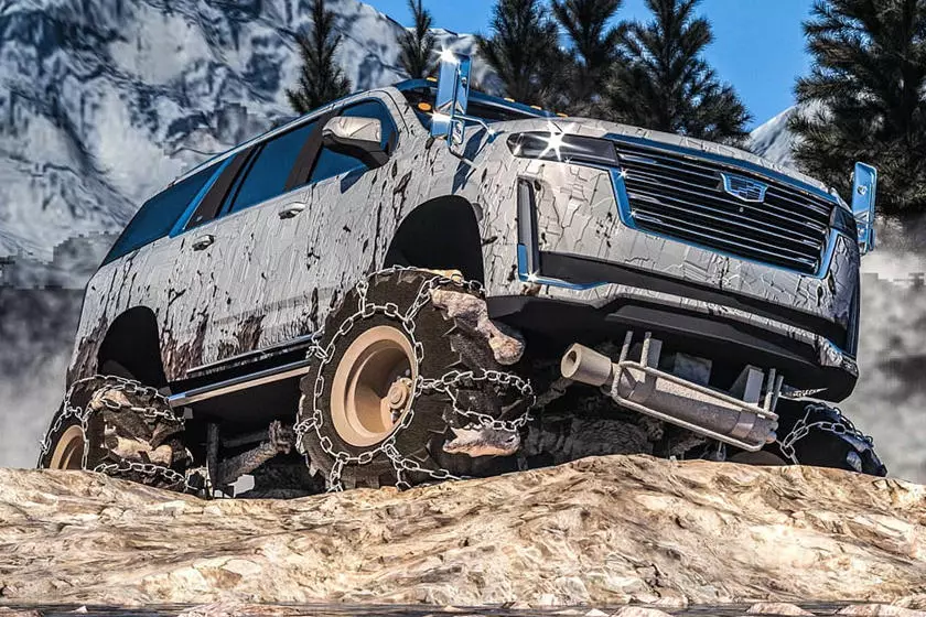 Шумо ҳеҷ гоҳ чунин як Cadillac Escalade надидаед 55623_1