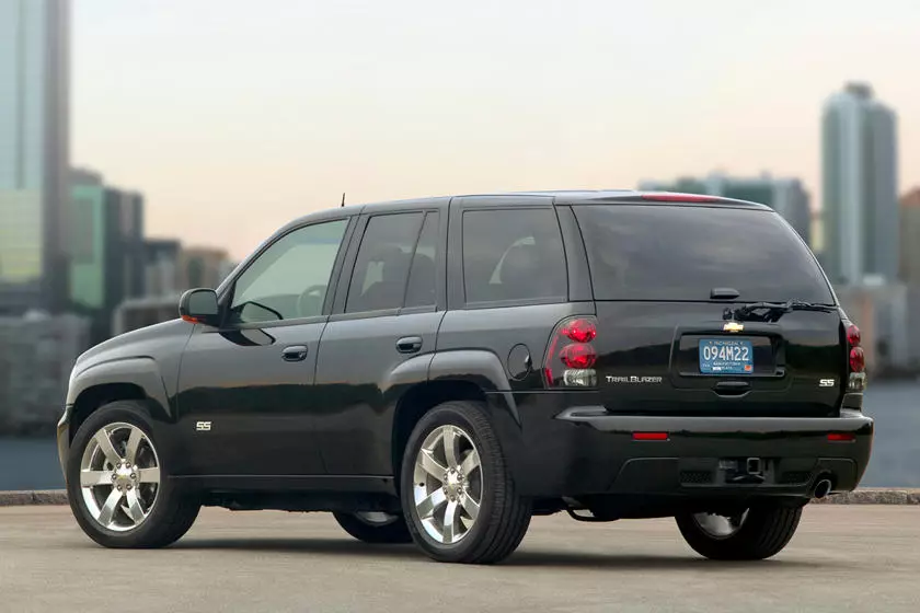 2008-2009 Chevrolet TrailBlazer Malantaŭa Angula Vido