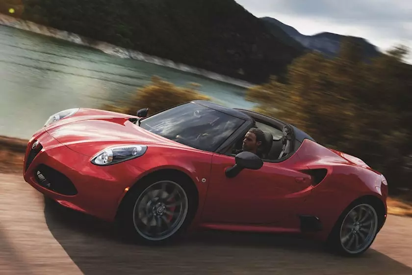 2015-2020 Alfa Romeo 4C Spider Front View Driving