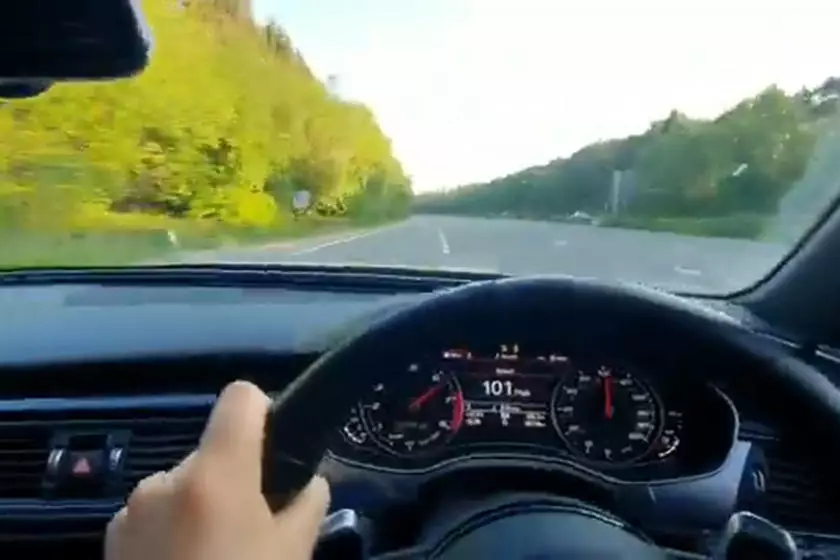 Sehen Sie, wie der Audi RS6-Fahrer 200 MPH mit einer Hand lenkt 56427_1