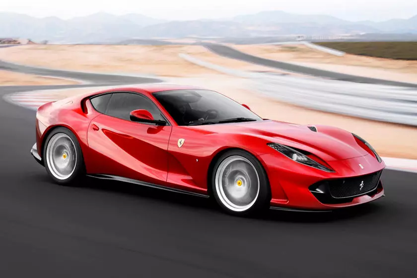 2018-2020 Ferrari 812 Superfast Front View Driving