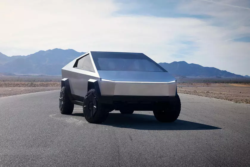 2022 Tesla Cybertruck aurreko ikuspegia