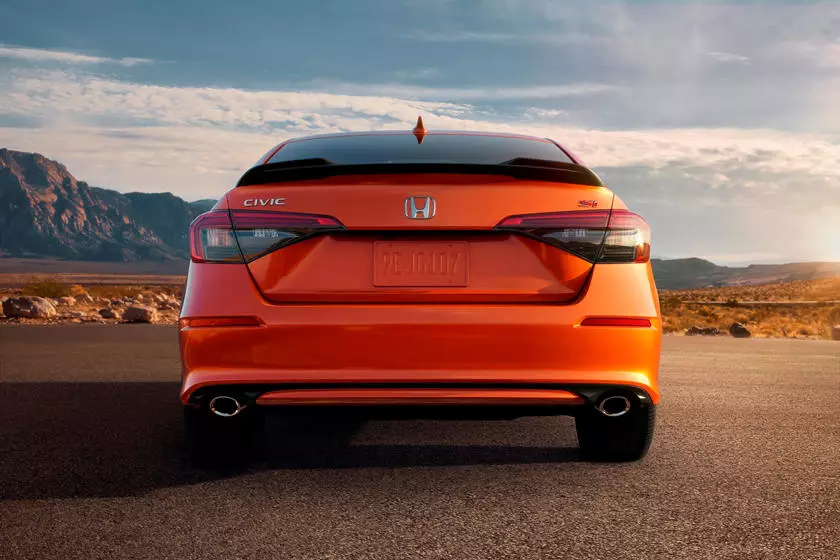 2022 Honda Civic Si bakifrån