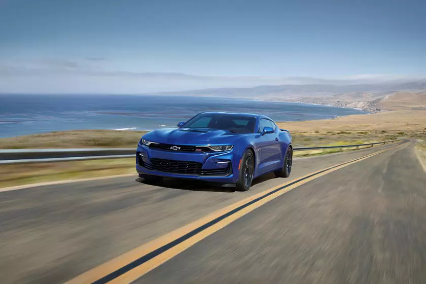 2020 Chevrolet Camaro SS Coupe Driving Front Angle