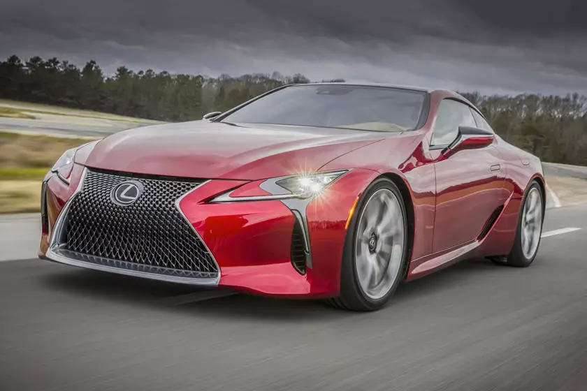 2018-2021 Lexus LC 500 Front View Driving