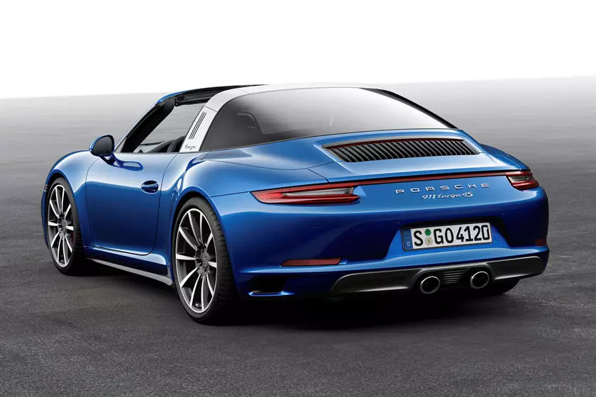 2016-2019 Porsche 911 Targa 4 Rear Angle View