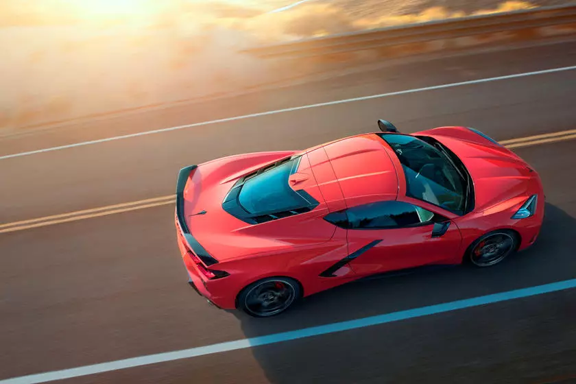 2020-2022 Chevrolet Corvette C8 Жоғарғы көрініс