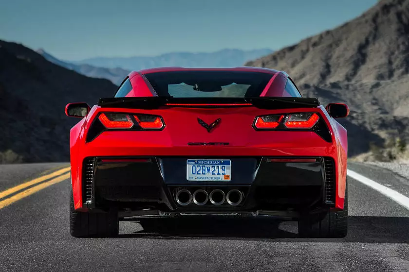 2014-2019 Chevrolet Corvette Stingray Coupe Rear View