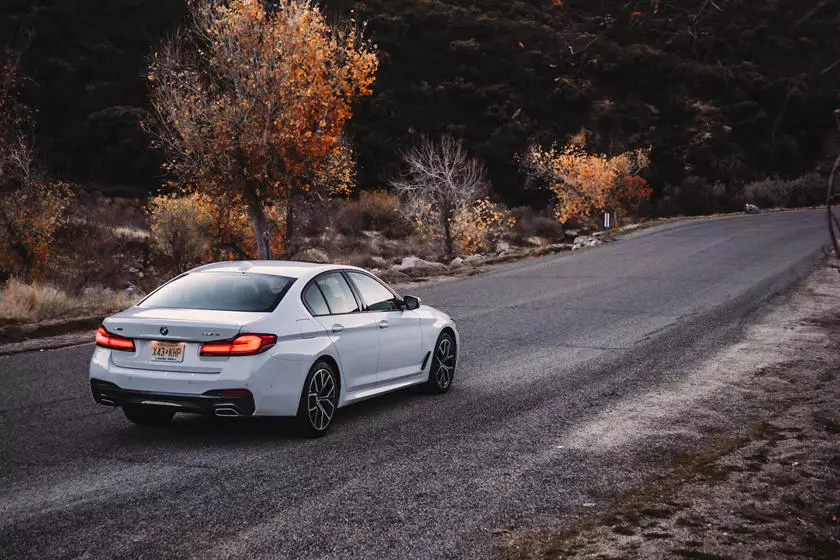 2021-2022 BMW 5 Series Sedan Rear-Facing View