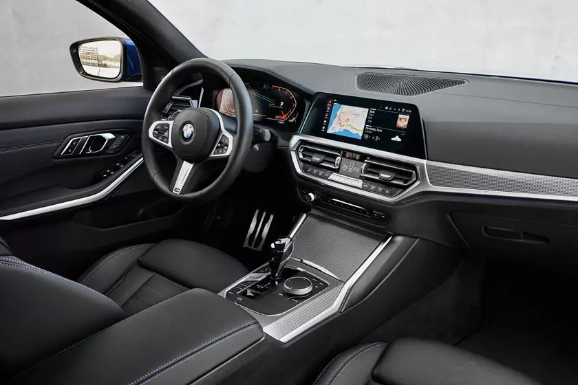 2019-2022 BMW 3-sarjan sedanin keskuskonsoli