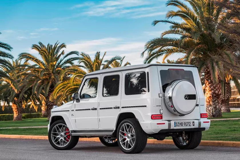 Mercedes-AMG G63 Rear Angle View 2019-2020