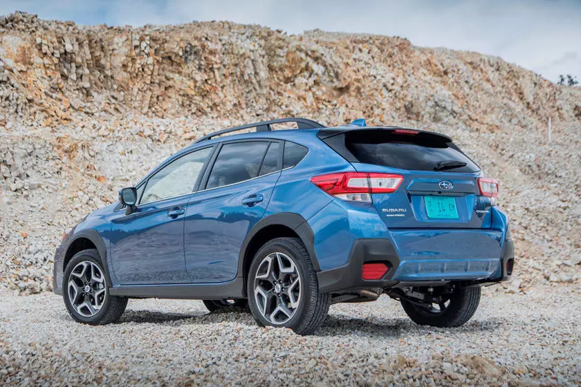 2018-2020 Subaru Crosstrek Trzy czwarte tylny lewy boczny widok