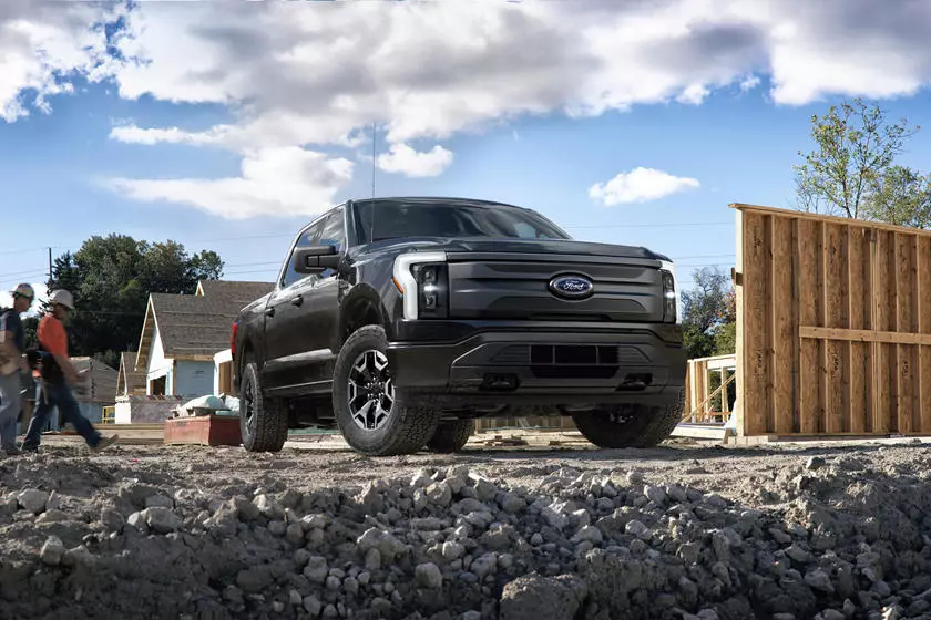 2022 Ford F-150 Lightning Front Angle View