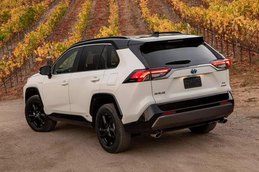 2019-2020 Toyota RAV4 Hybrid Rear Angle View