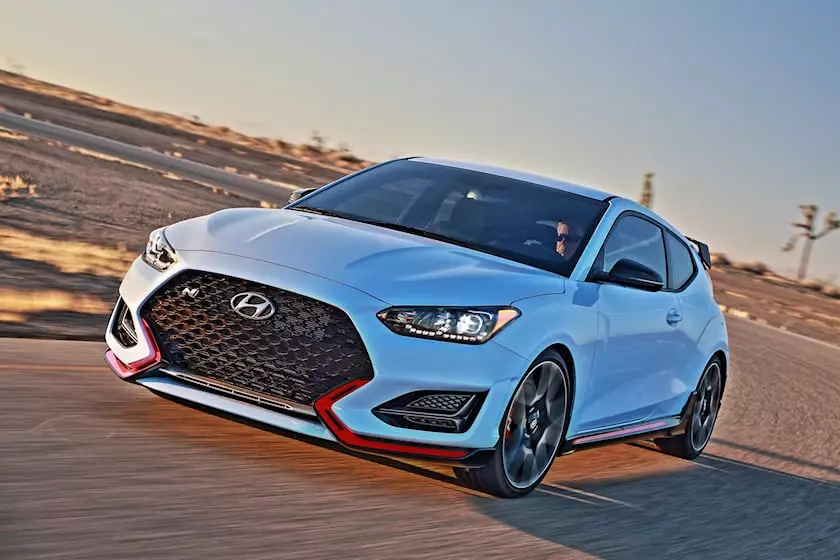 2019-2022 Hyundai Veloster N przedni kąt jazdy