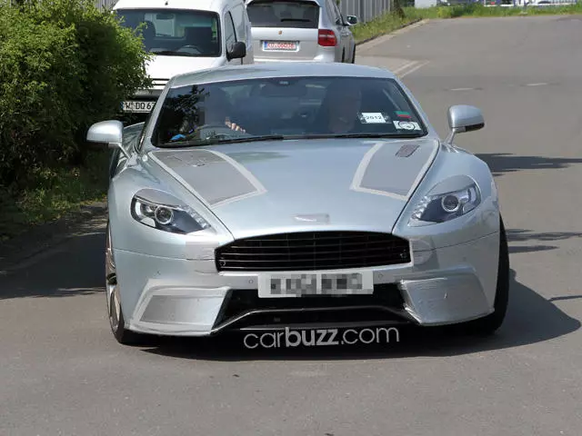 Aston Martin DBS/DB9 Successor Cruises the 'Ring in Silver 63414_1