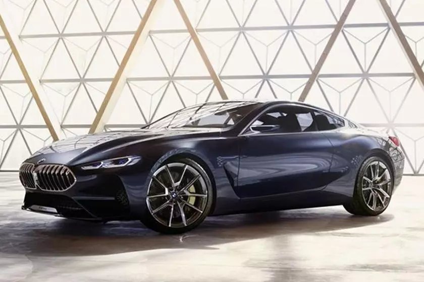 ພາບທີ່ໜ້າຫຼົງໄຫຼຂອງ BMW 8 Series Concept ຮົ່ວກ່ອນທີ່ຈະເປີດເຜີຍ
