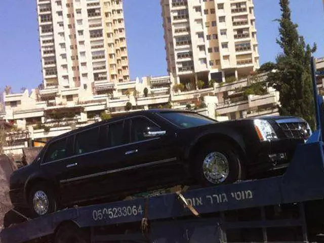 Obamas limousine går i stykker i Israel 65407_1