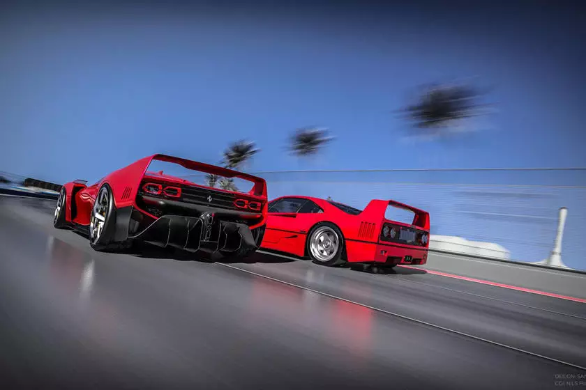 Ferrari F40 endurhannaður sem töfrandi ofurbíll nútímans 65780_5