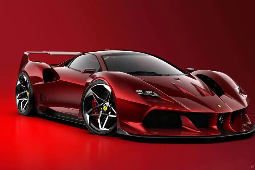 Ferrari F40 herontwerp as 'n pragtige moderne supermotor 65780_6