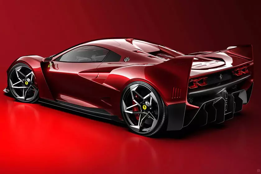 Ferrari F40 herontwerp as 'n pragtige moderne supermotor 65780_7