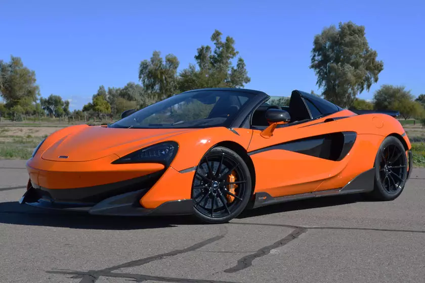 2019 McLaren 600LT Spider First Drive მიმოხილვა: კაბრიოლეტის სარბოლო მანქანა გზისთვის 66186_1