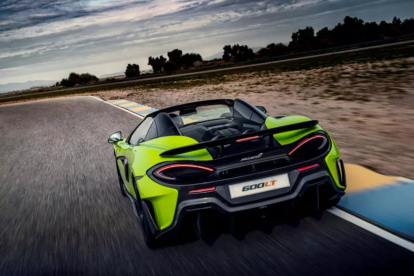 Агляд 2019 McLaren 600LT Spider First Drive: кабрыялет гоначны аўтамабіль для дарогі 66186_50