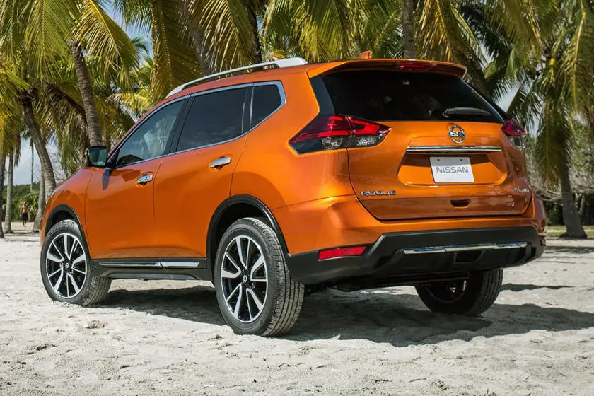 2017-2020 Nissan Rogue Rear Angle View