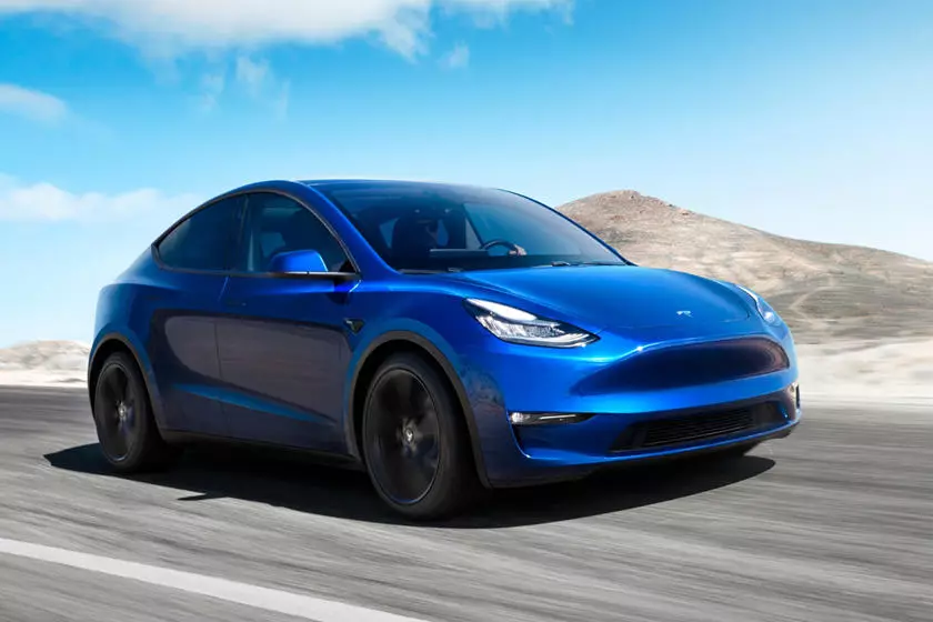 Tesla Model Y ປີ 2020 ມຸມມອງດ້ານໜ້າ