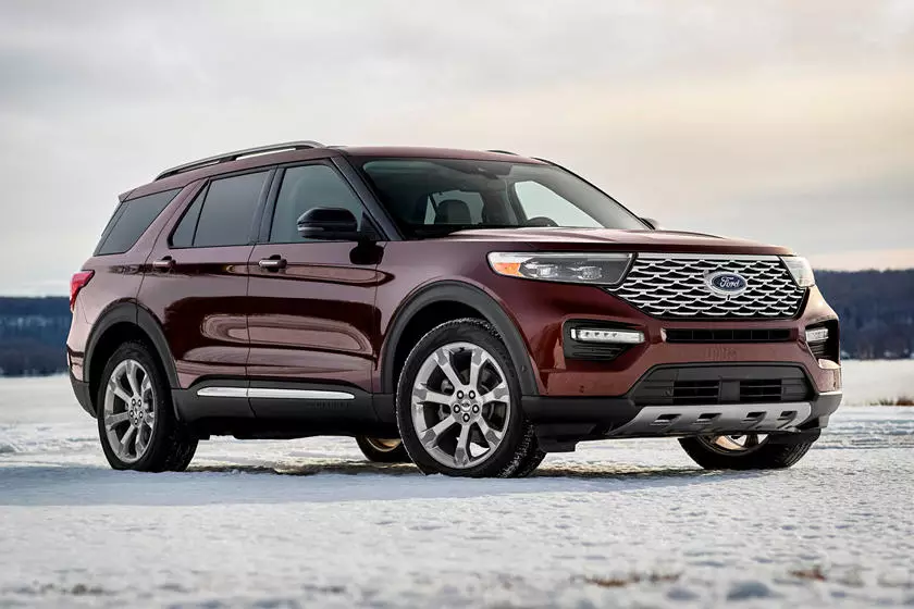 2020 Ford Explorer Antaŭangula Vido