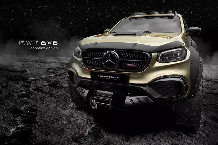 Алты дөңгөлөктүү Mercedes X-Class AMG-G63 6x6 менен согушууга даяр 68068_2