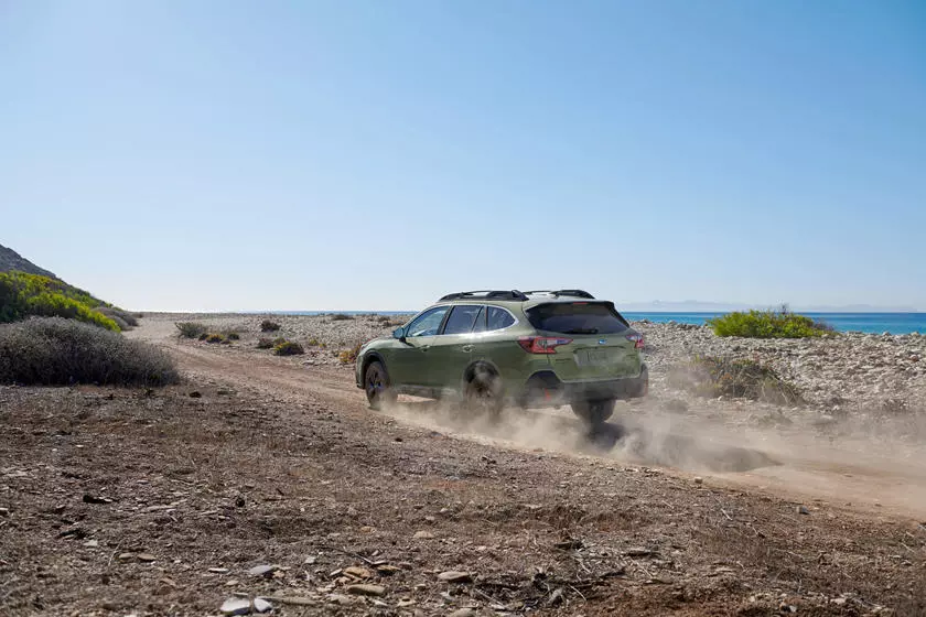 2020-2021 Subaru Outback Rear View Driving