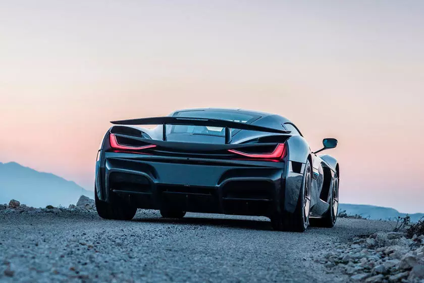 2020 Rimac C Two Aizmugurējais skats