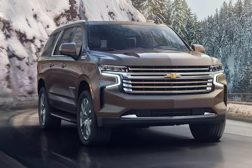 2021-2022 Chevrolet Suburban Front View Driving