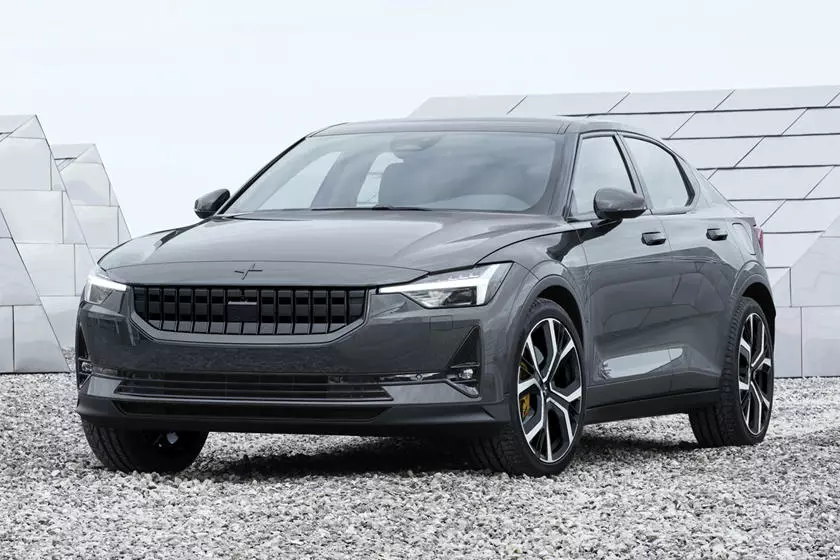 2021 Polestar Polestar 2 წინა კუთხის ხედი