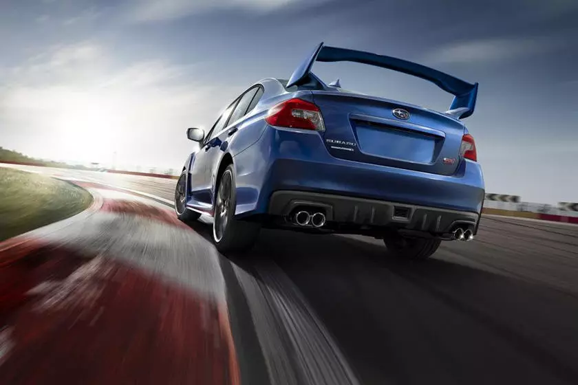 2018-2021 Subaru WRX STI Rear View In Motion