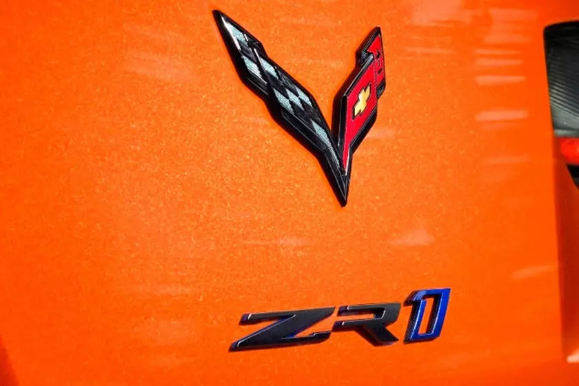 Insignia del cupé Chevrolet Corvette ZR1 2019