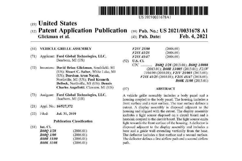 „Ford“ patentuoja naujas groteles su šviečiančiu logotipu 78830_6