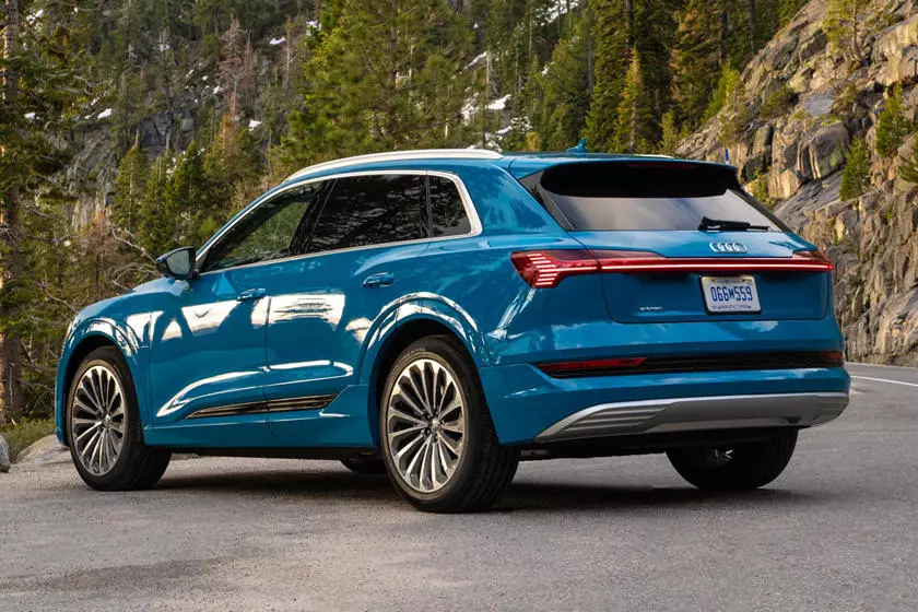 2019 2021 Audi e-tron Rear Angle View