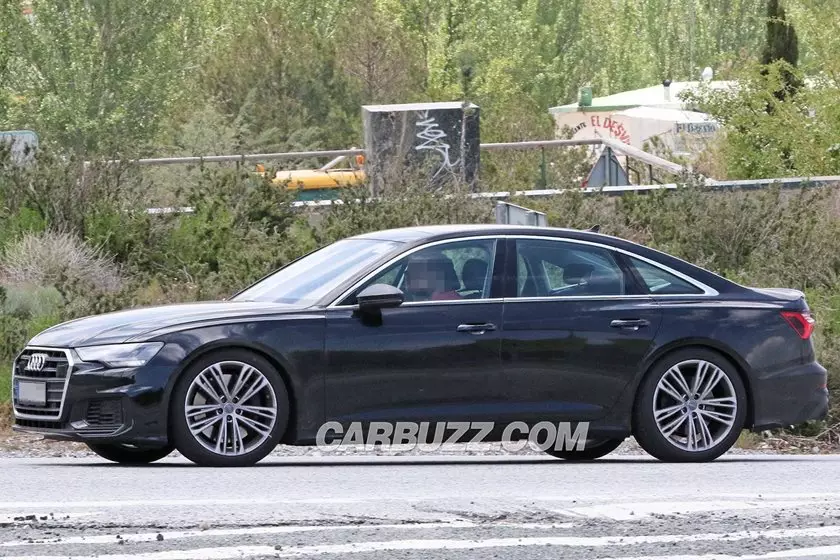 Το 2019 Audi S6 παρατήρησε να λυγίζει τους μύες του χωρίς καμουφλάζ 81134_5