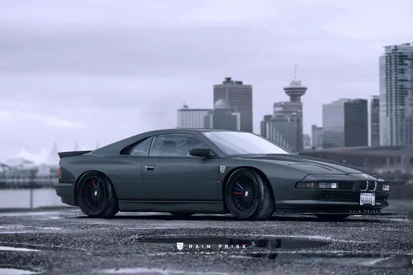 BMW 8 Series Reimagined որպես միջին շարժիչով Ferrari կործանիչ 81368_2