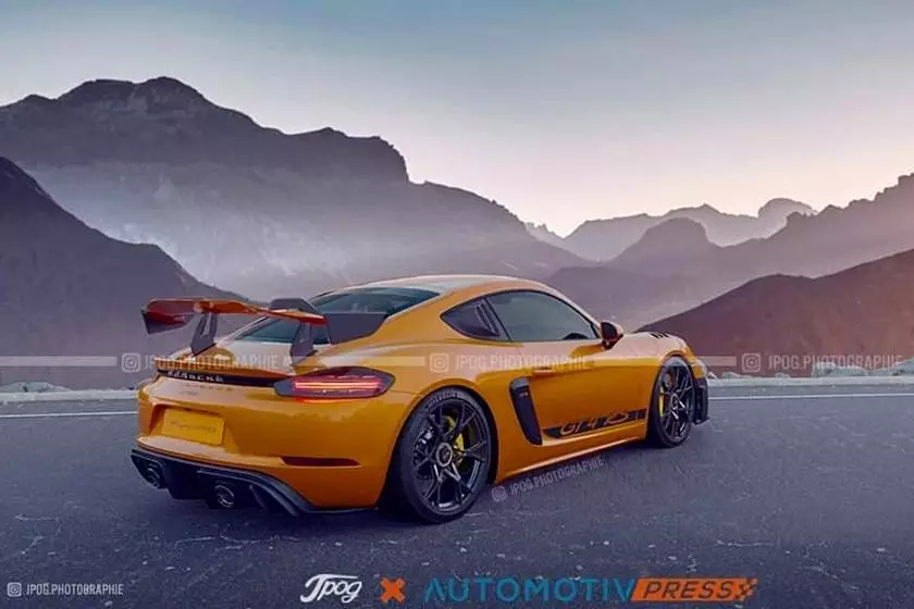 Porsche 718 Cayman GT4 RS ຈະເບິ່ງບໍ່ຫນ້າເຊື່ອ 83325_3