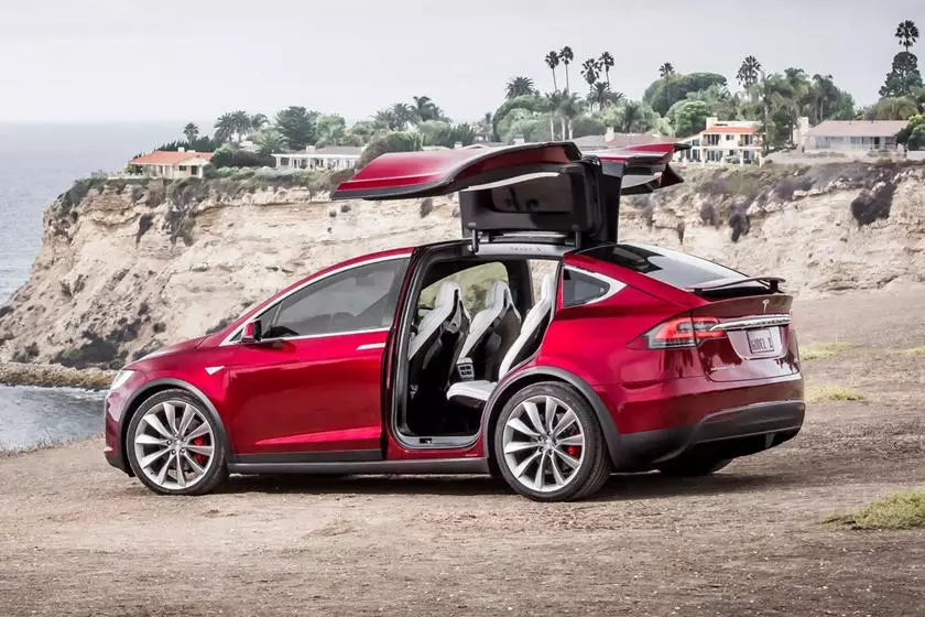 2016-2020 Tesla Model X P100D පැති දසුන