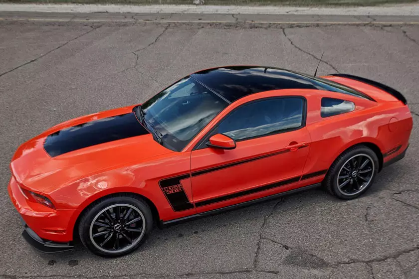 2012-2013 Ford Mustang Boss 302 Vista dall'alto