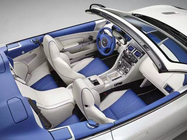 Aston Martin Q constrúe un atractivo DB9 Volante en dous tons azul e Morning Frost 86007_1