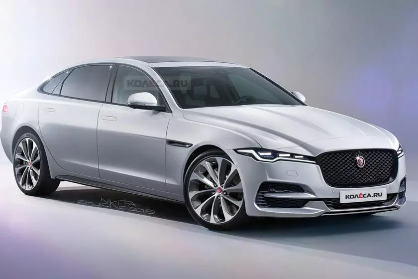 Nije elektryske Jaguar XJ koe der sa útsjen 86135_1