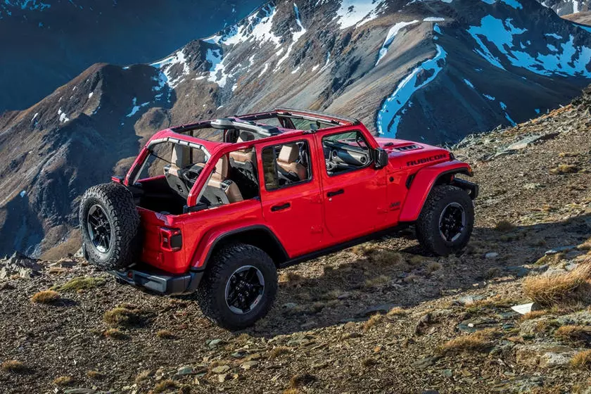 2018-2020 Jeep Wrangler ទិដ្ឋភាពមុំខាងក្រោយគ្មានដែនកំណត់