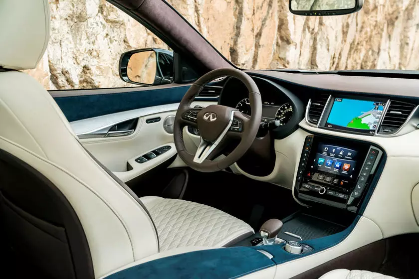 2019 Infiniti QX50 උපකරණ පුවරු පිරිසැලසුම