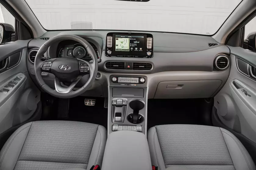 Disposition du tableau de bord du Hyundai Kona EV 2019